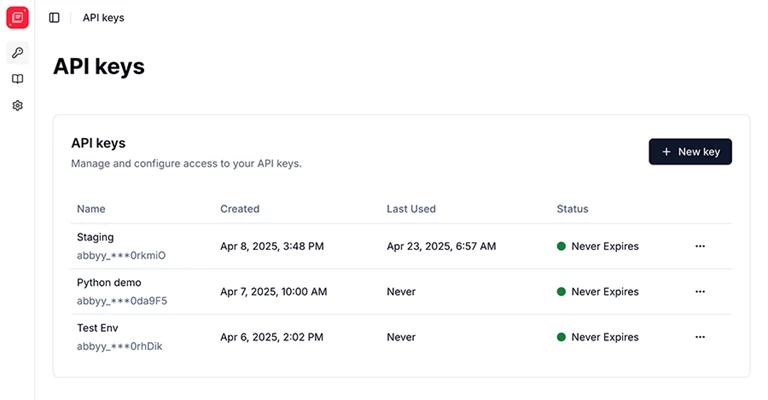 ABBYY OCR & Document Processing API