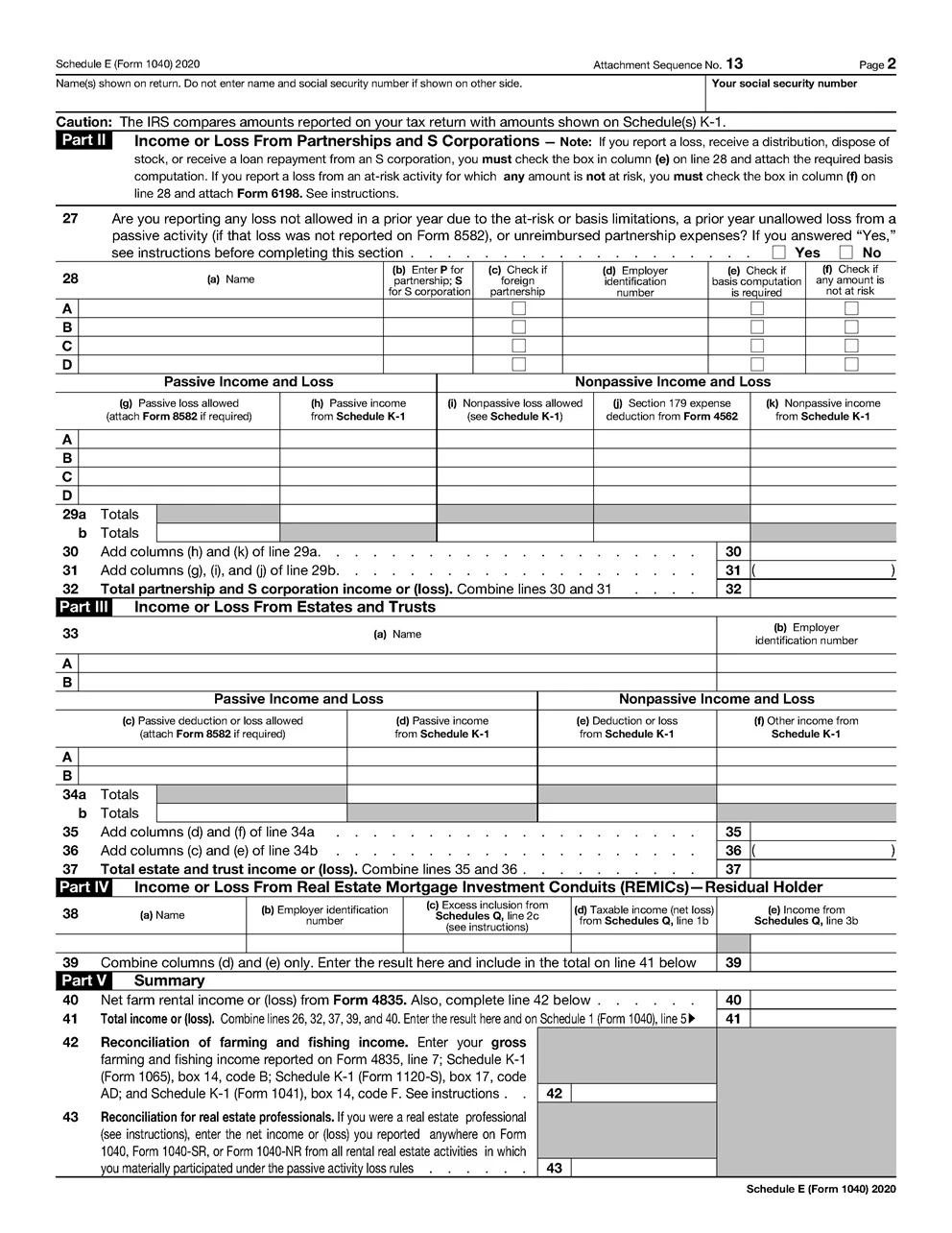 IRS Form 1040 Schedule-E Automated Document Processing | Vantage ...