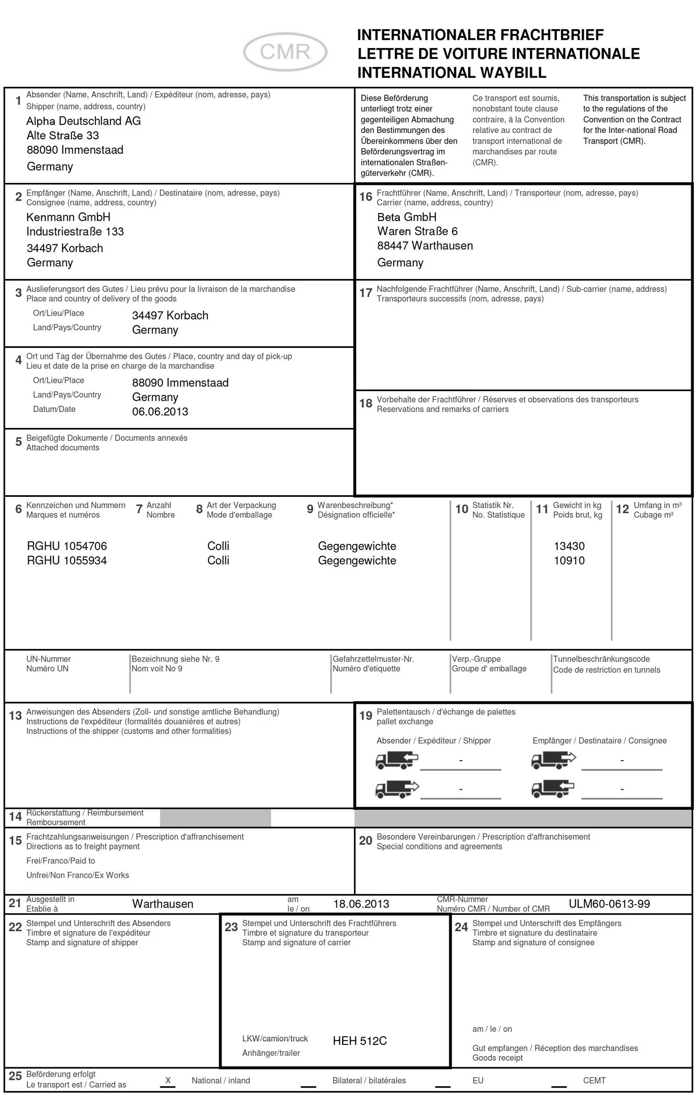 CMR document OCR and workflow automation | Vantage Document AI
