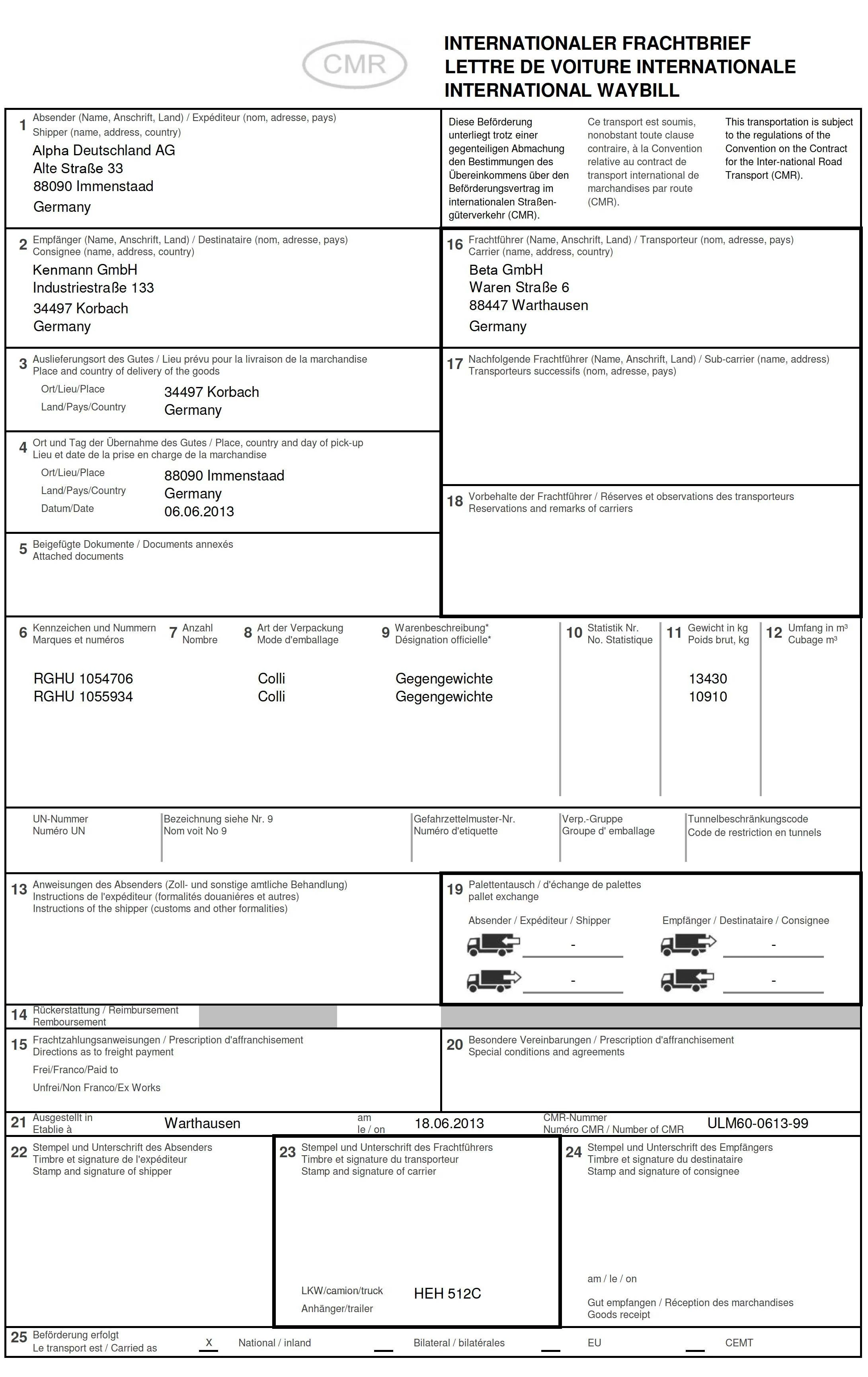 CMR document OCR and workflow automation | Vantage Document AI