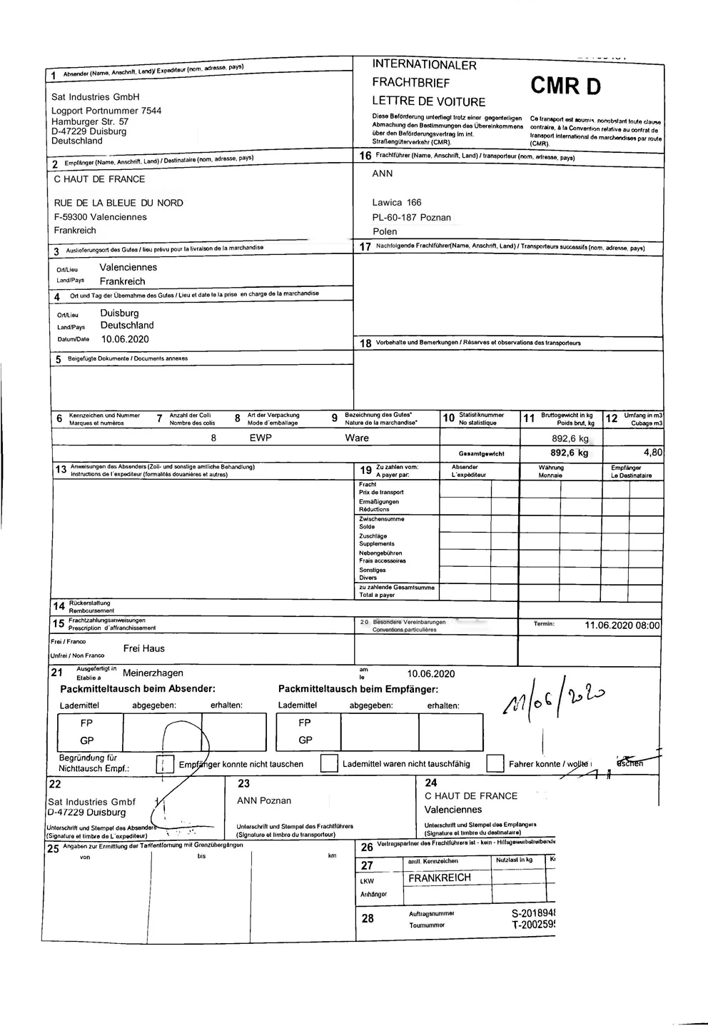 CMR document OCR and workflow automation | Vantage Document AI