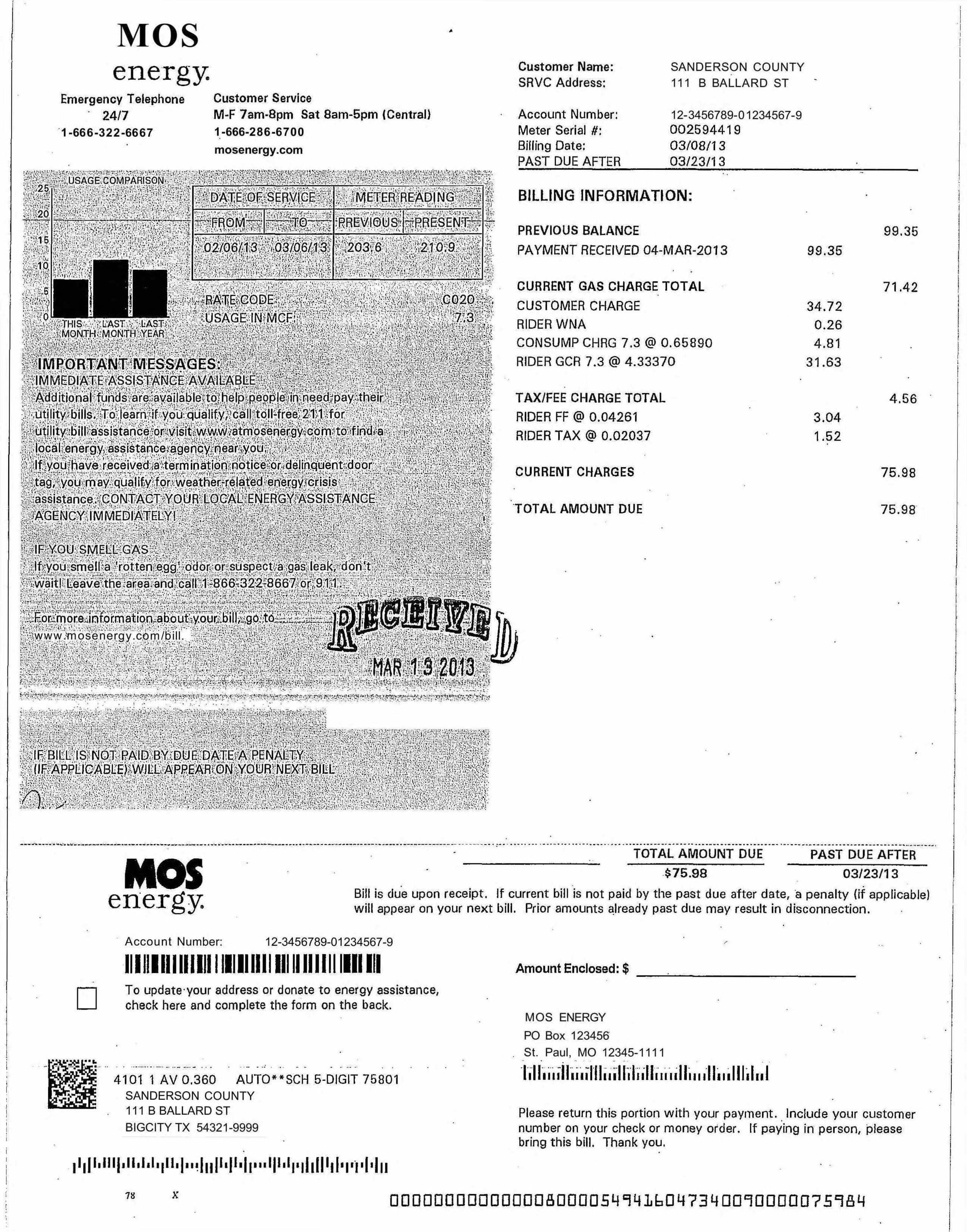 Utility bill OCR and data extraction| ABBYY Vantage Document AI